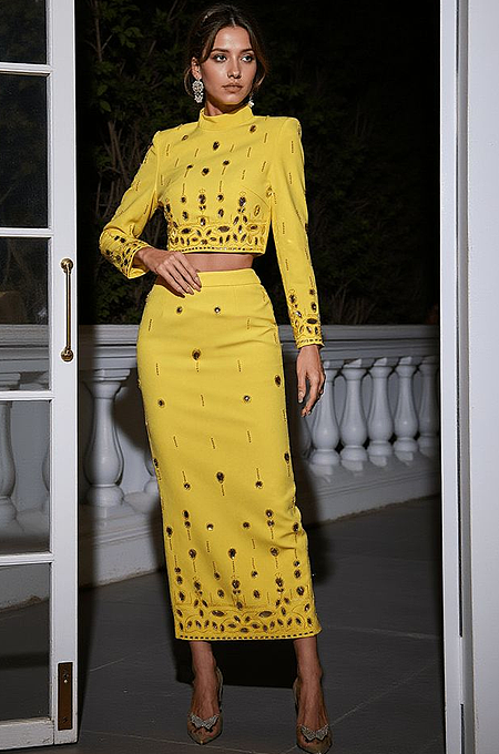 'Farrah Lynn' Skirt Set – Luxe Living Fashions