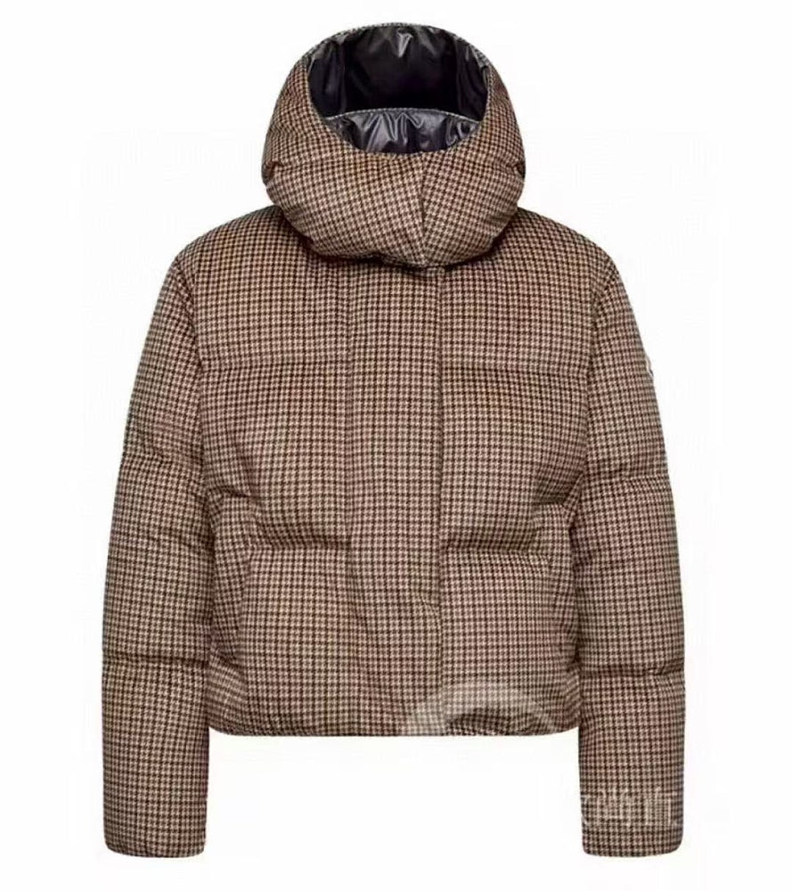 Moncler “Courmayeur Élité” Houndstooth Down Puffer Jacket – Luxe Living ...